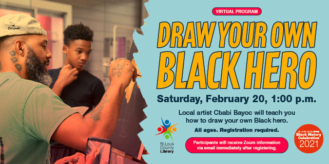 Virtual Program: Draw Your Own Black Hero | stlparent.com
