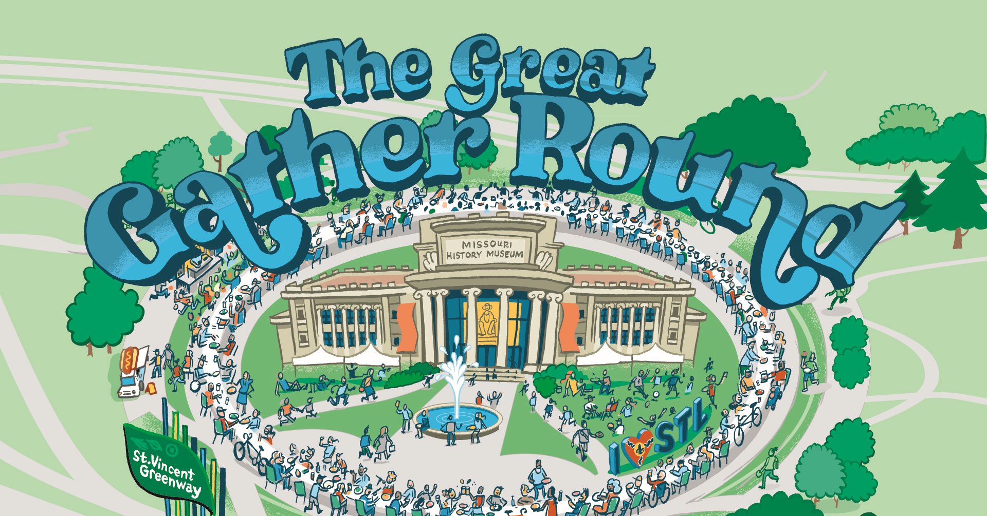 The Great Gather Round at St. Vincent's Greenway | stlparent.com